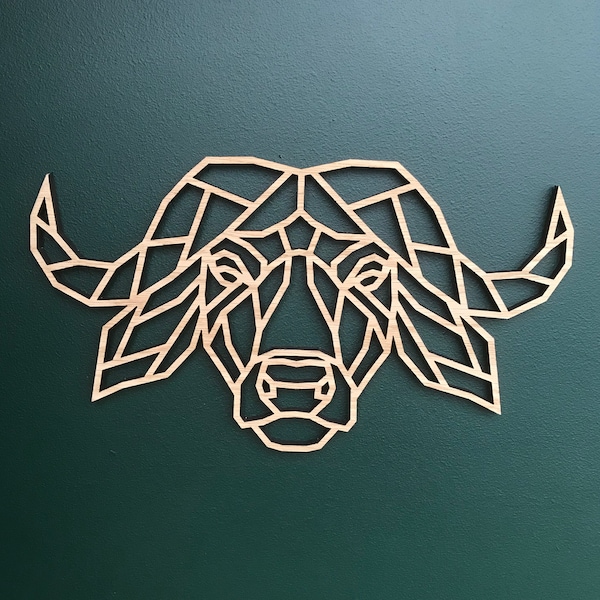 Geometric Buffalo - Etsy