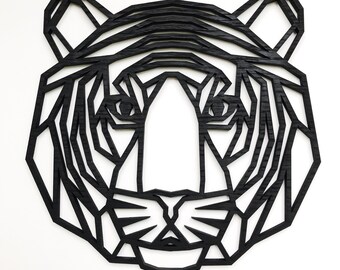 Geometric Tiger Art | Etsy
