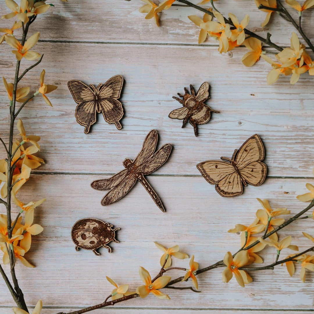 Spring Insects Collection - Set of 5 - 6mm Thick - Art Bedroom Nursery ...