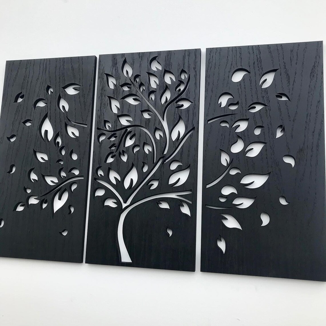 Trio Tree Wall Panel Decor Set - Etsy UK