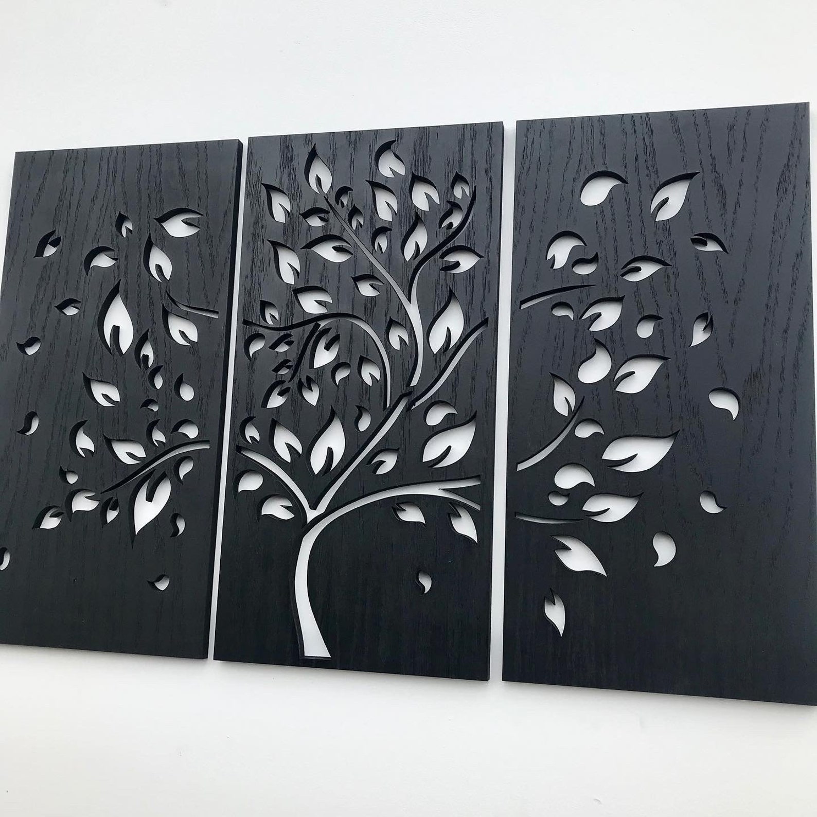 Trio Tree Wall Panel Decor Set - Etsy UK