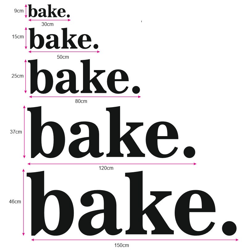 Bake. Wall Sign Wooden Art Kitchen Nursery Decoration Kids - Etsy UK