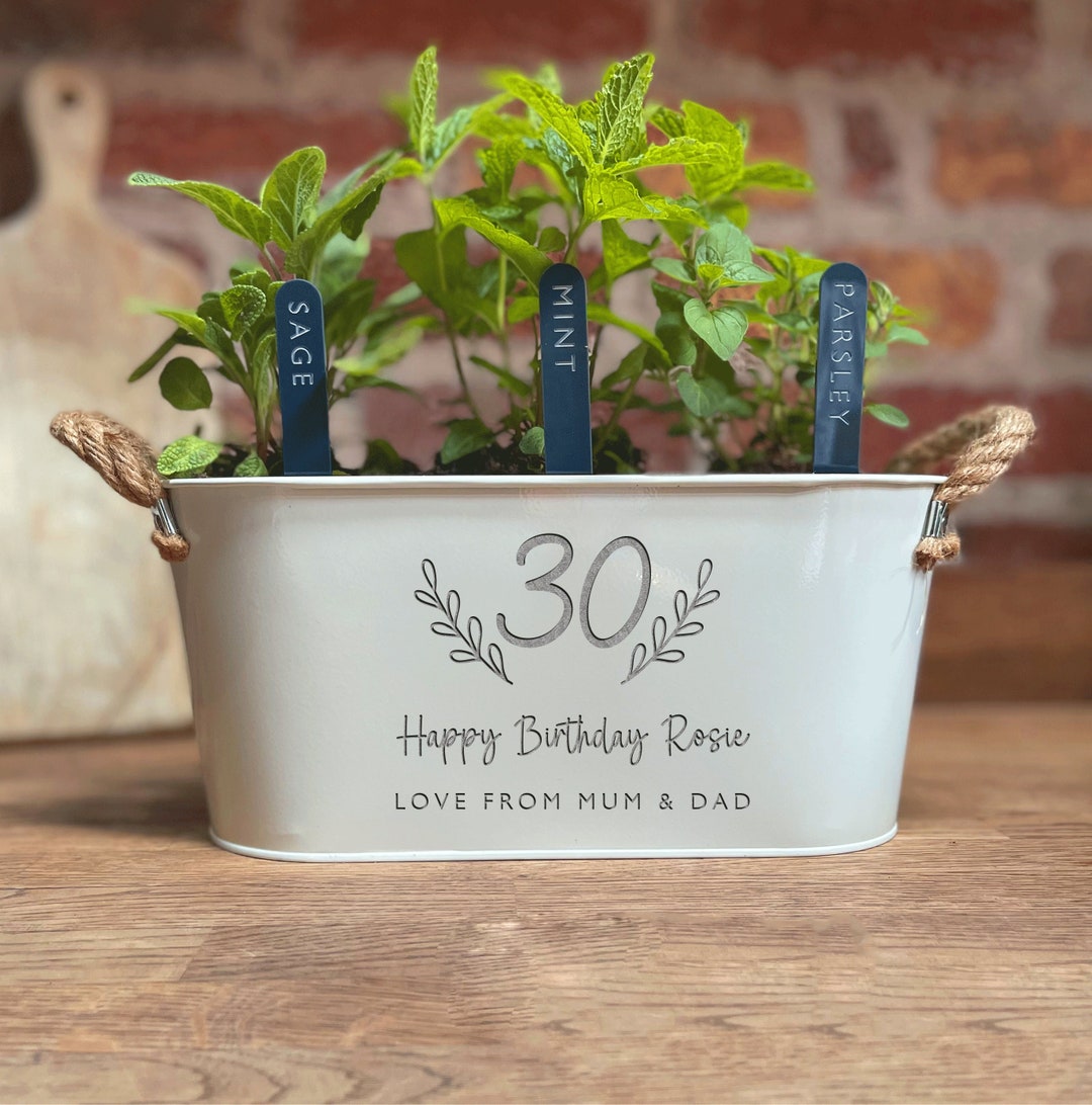 Personalised Planter - Birthday Design 3 | Gift Idea | Present | Mum ...
