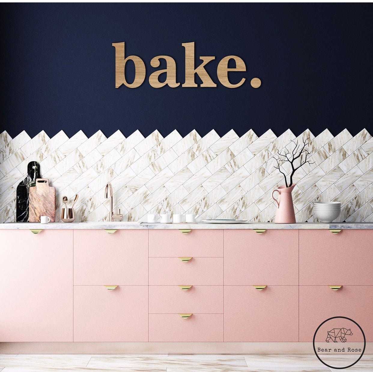 Bake. Wall Sign Wooden Art Kitchen Nursery Decoration Kids - Etsy UK