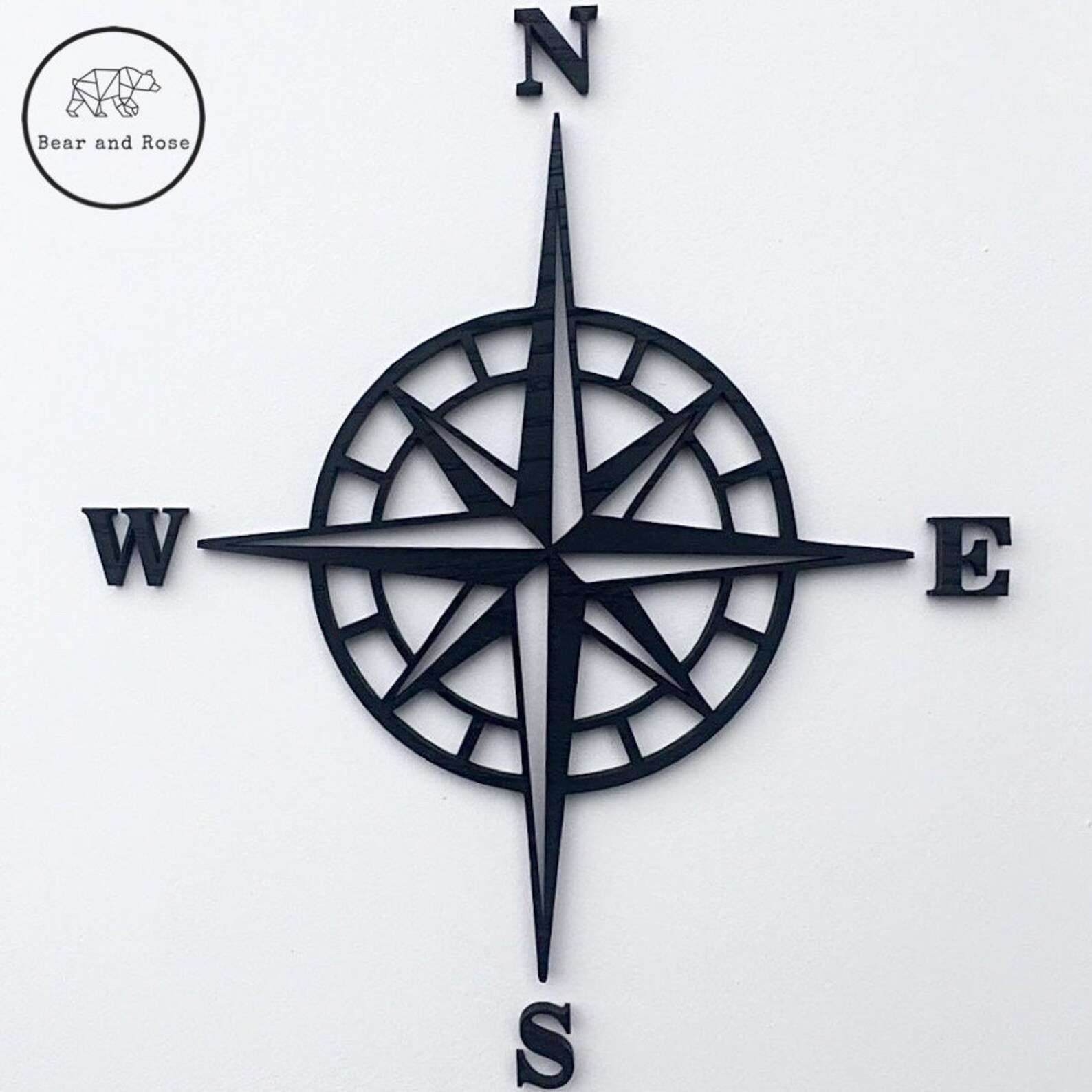 Compass Wooden Wall Art Home Travel Decor Decoration - Etsy