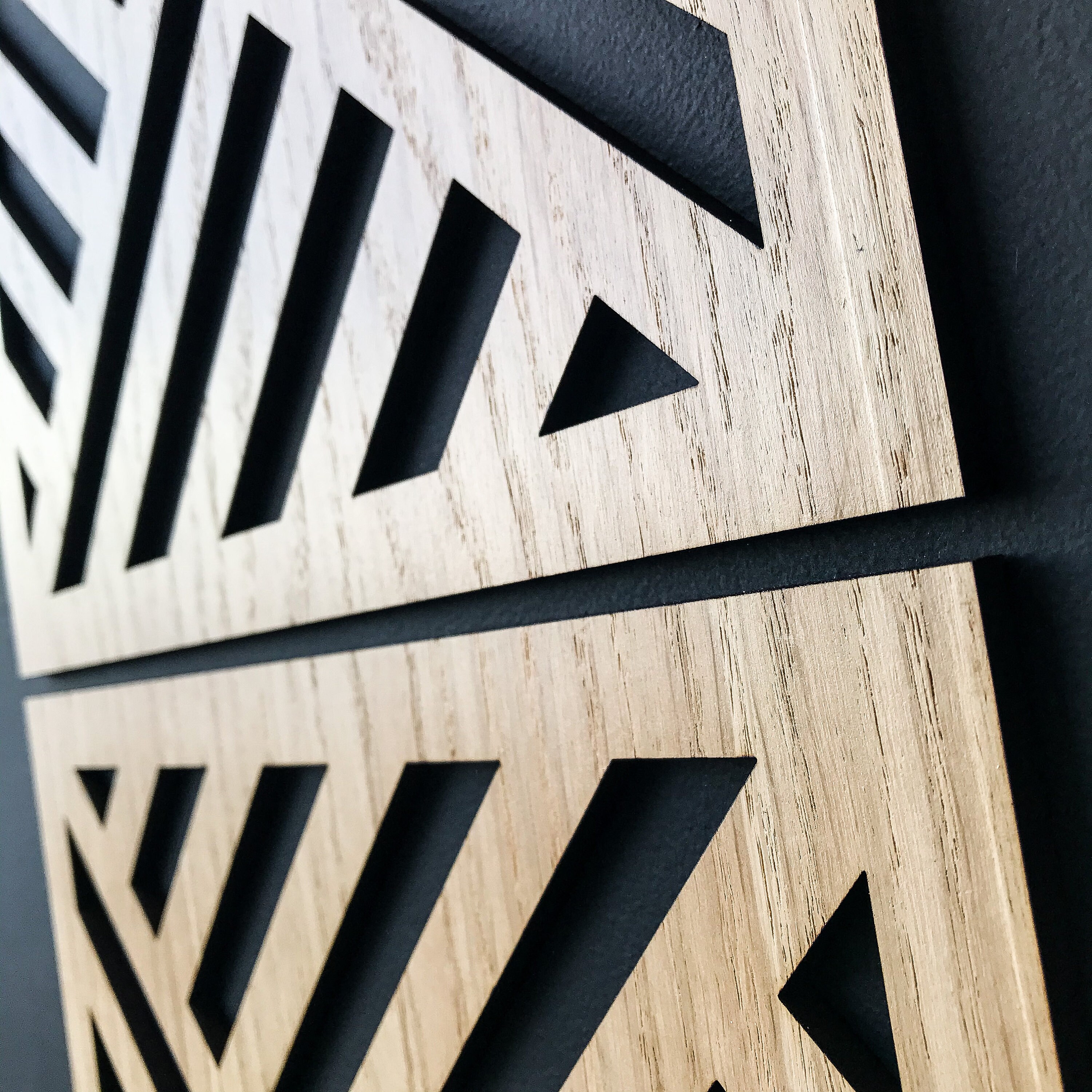 Wall Hangings Diagonal Strip Wood Wall Panel Decor Home Living Room ...