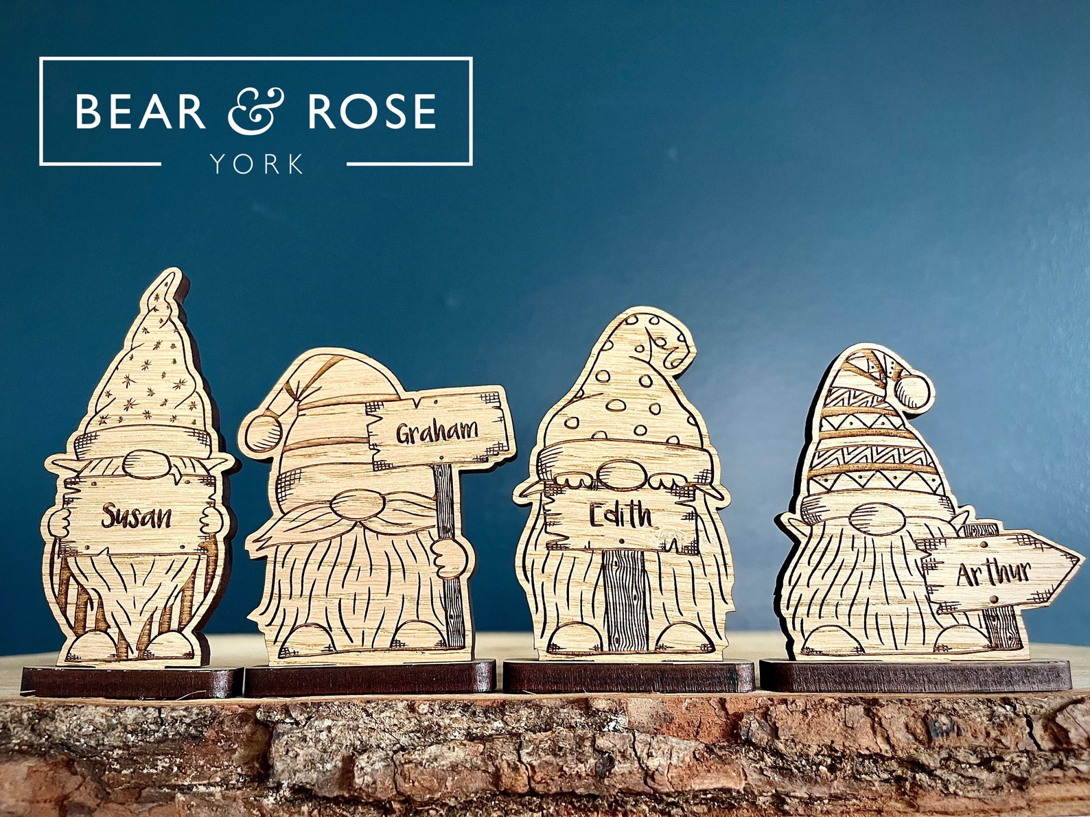 Christmas Personalised Gonk Decorations Place Names - Etsy