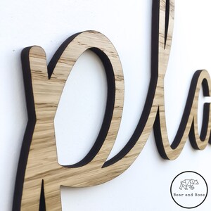 Play - Wooden Wall Sign - Art Bedroom Nursery Decoration Kids Baby Play ...