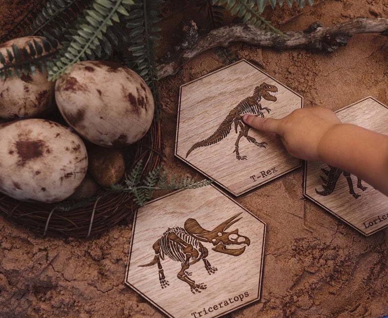 Dinosaur Wall Decor Fossil Bones Wooden Art / Plaque Nursery - Etsy