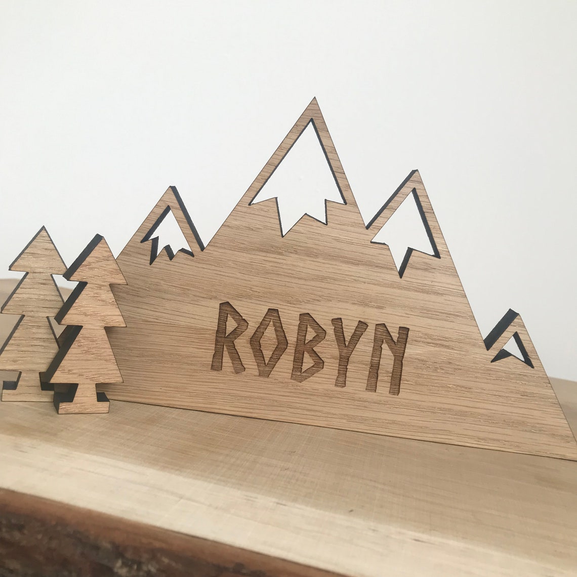 Personalised Scandi Mountain Nursery Decoration Set Kids Baby - Etsy UK