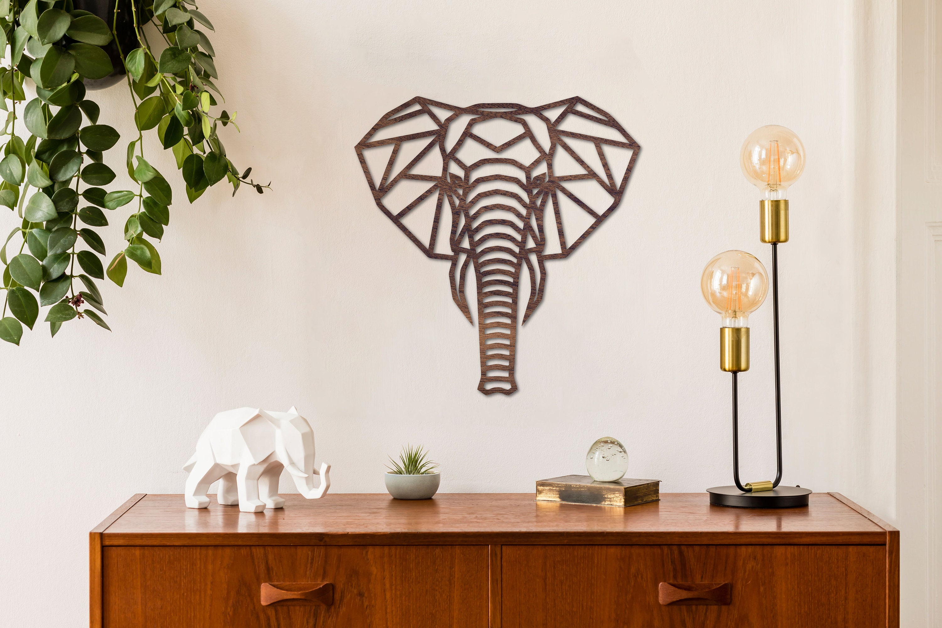 Elephant Wall Decor Art Wooden Decoration Home Nursery | Etsy