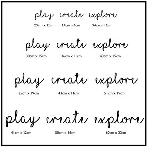 Play Create Explore - Wall Decor - Wooden or Painted Wood - Nursery ...