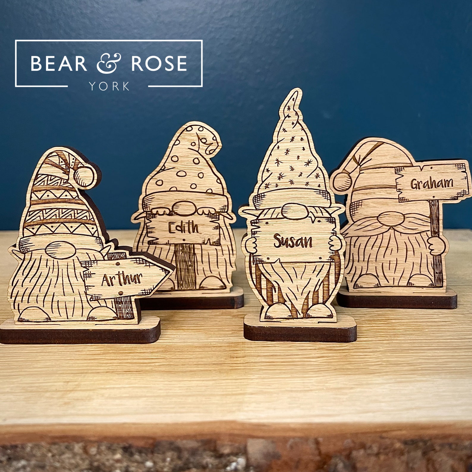 Christmas Personalised Gonk Decorations Place Names - Etsy