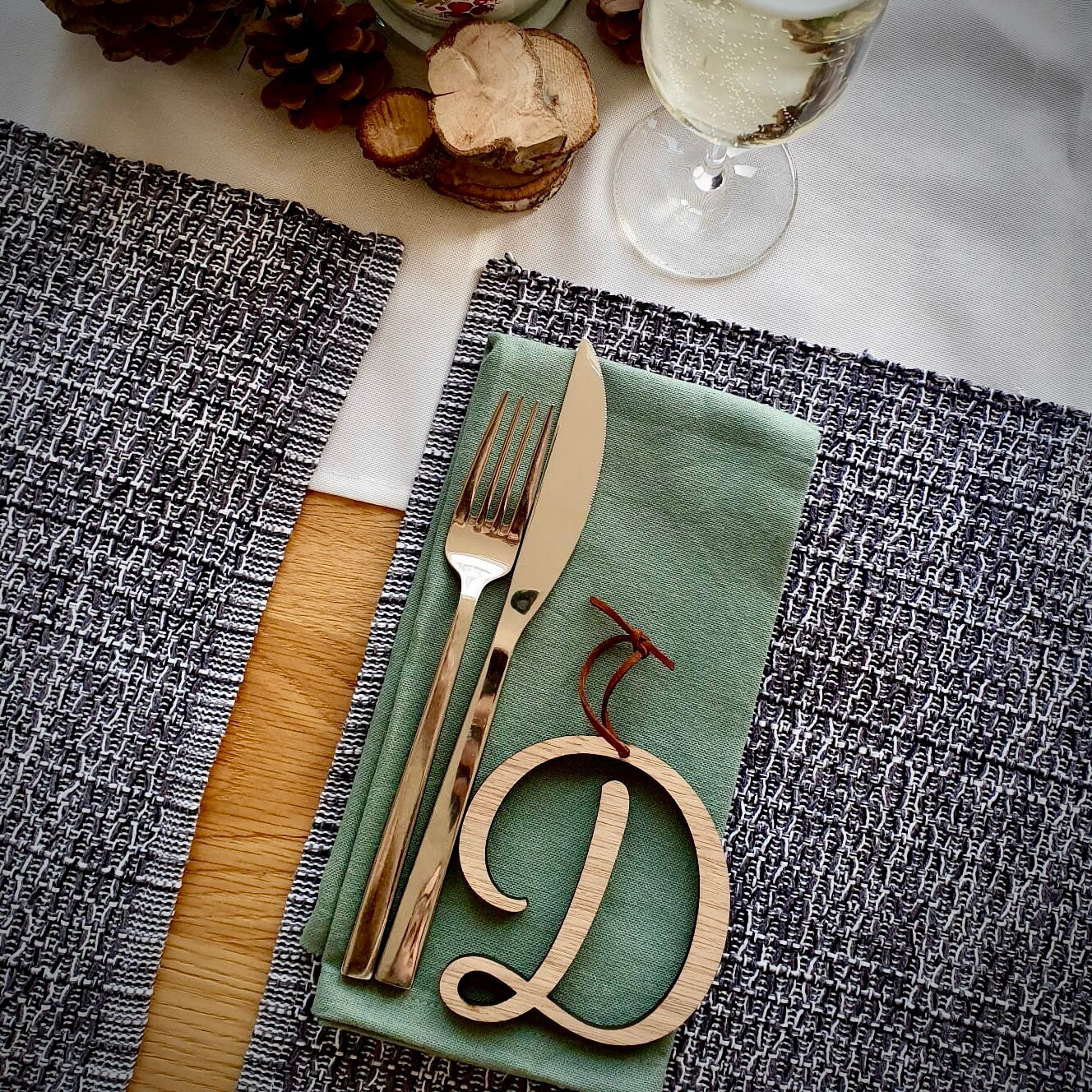 Personalised Initial Place Name/table Decoration - Etsy UK