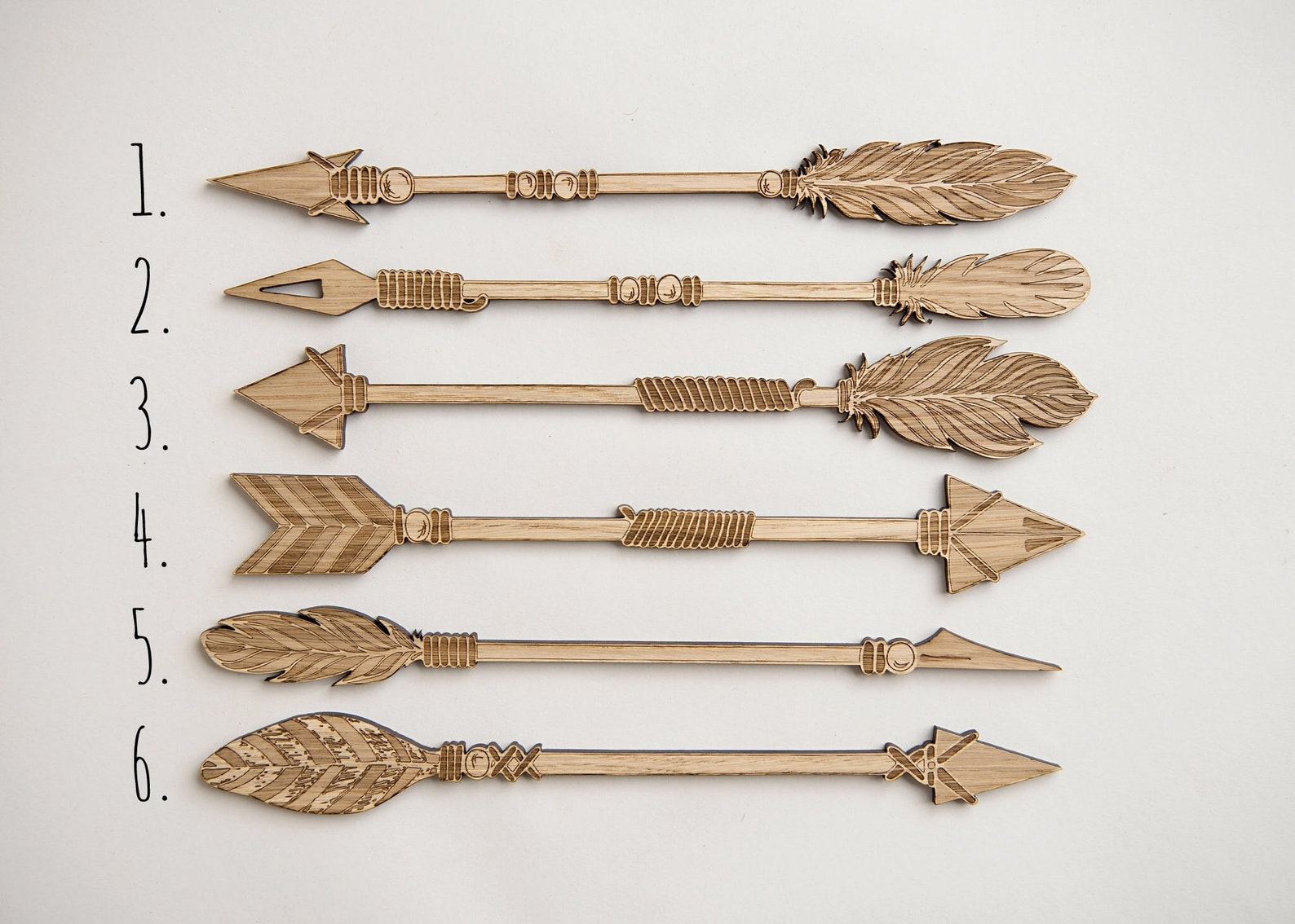 Tribal Inspired Oak Wooden Arrow Arrows Scandi Nursery - Etsy UK