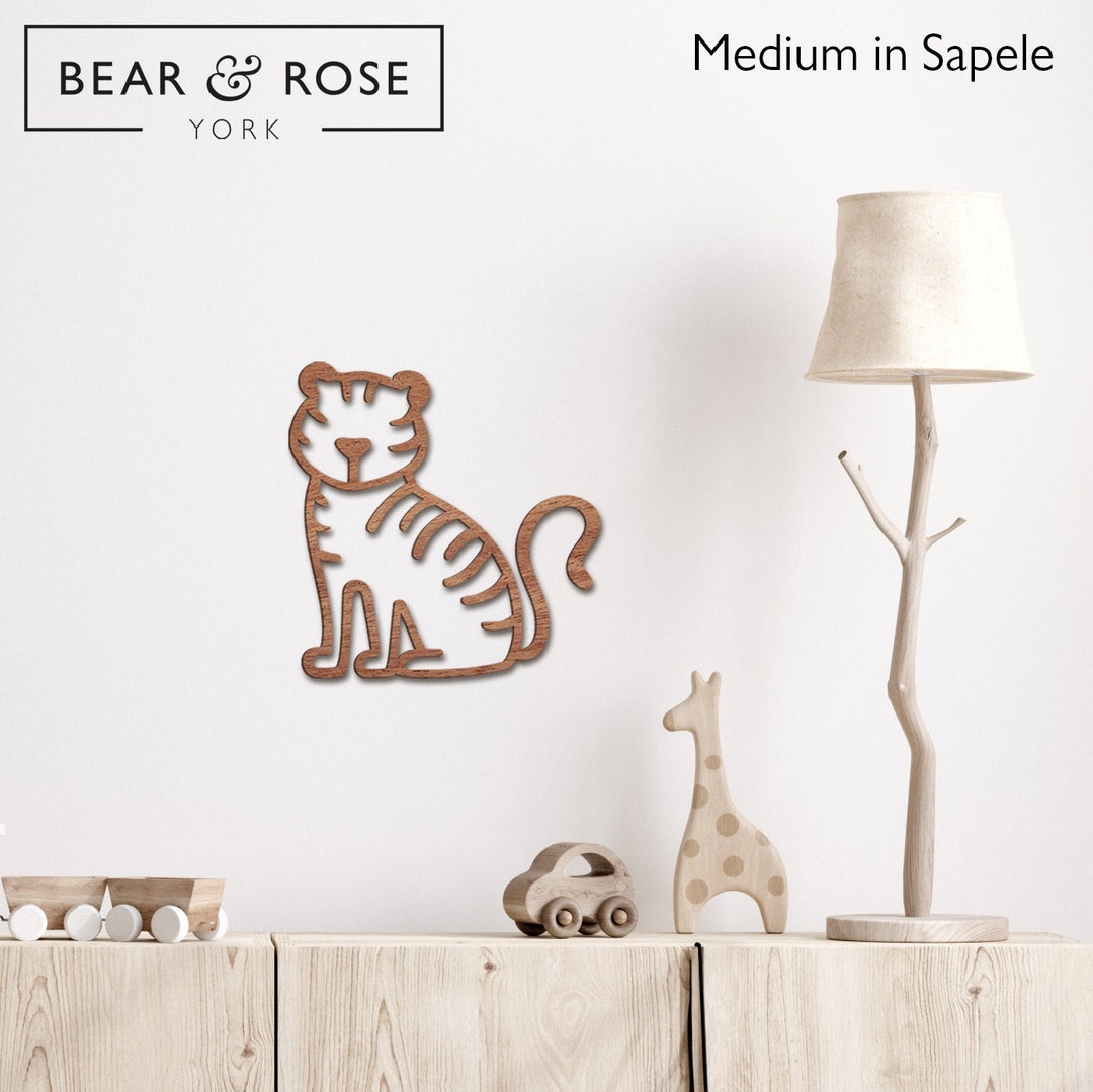 Tiger Wall Decor Home - Nursery / Kids / Animals / Children Room - Etsy