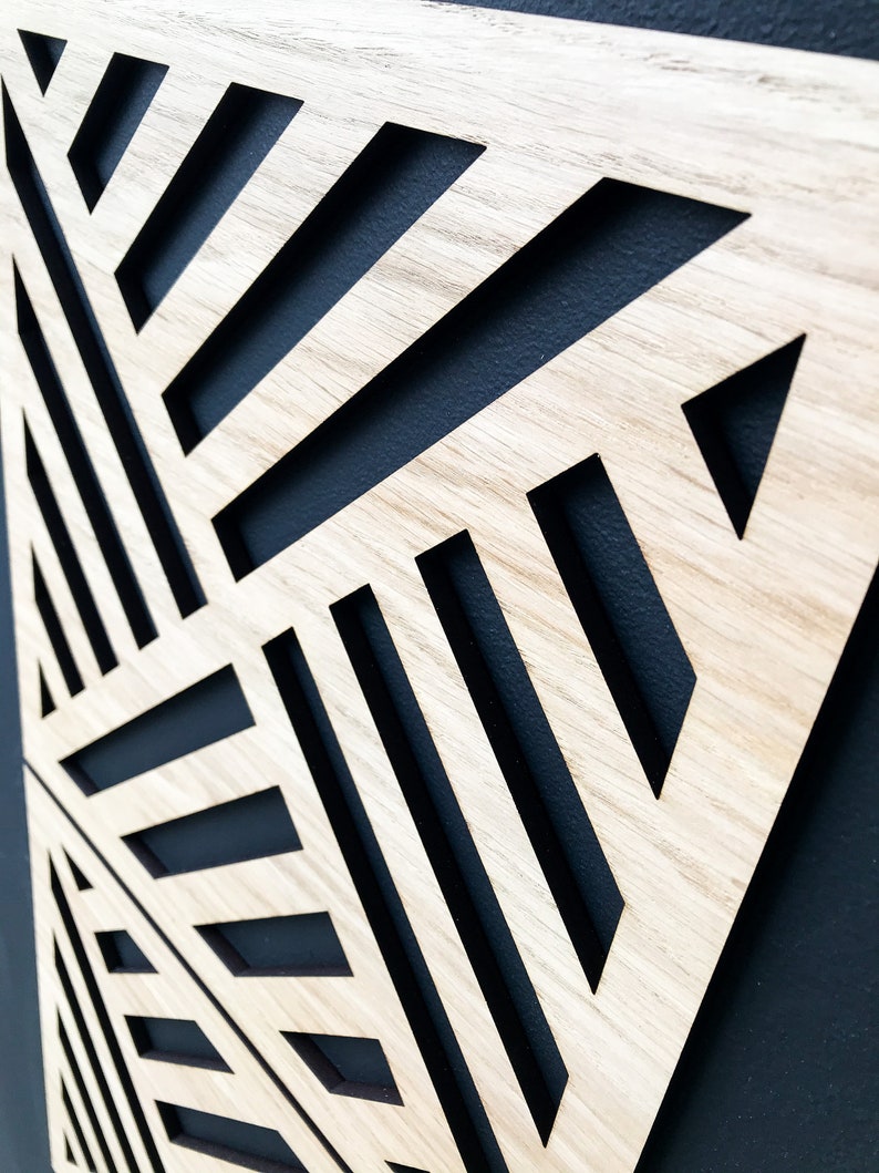 Wall Panel Decor Diagonal Strip Wood Style 4 Art Oak - Etsy UK
