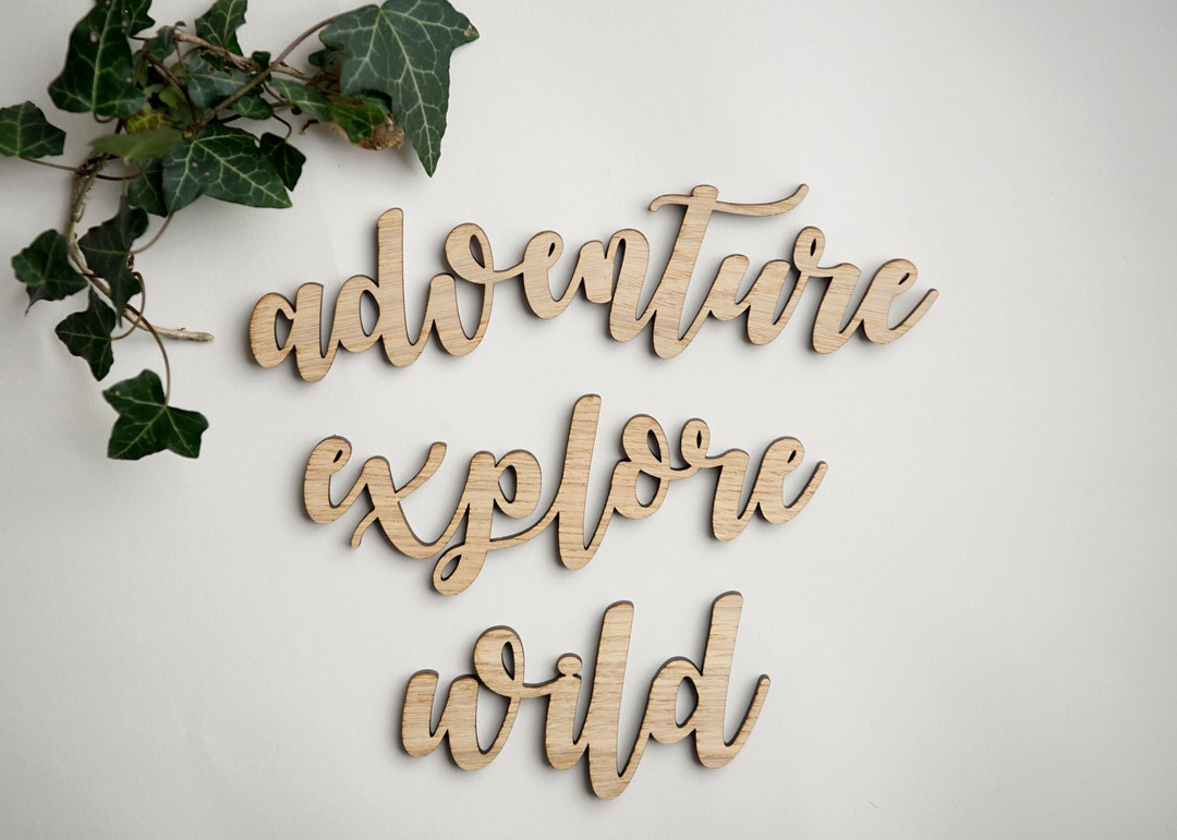 Tribal Theme Wooden Words - Flat Lay Props / Nursery Decor / Wall Decor ...