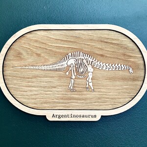 Dinosaur Fossil Wall Decor Art / Plaque - Nursery / Kids / Children ...