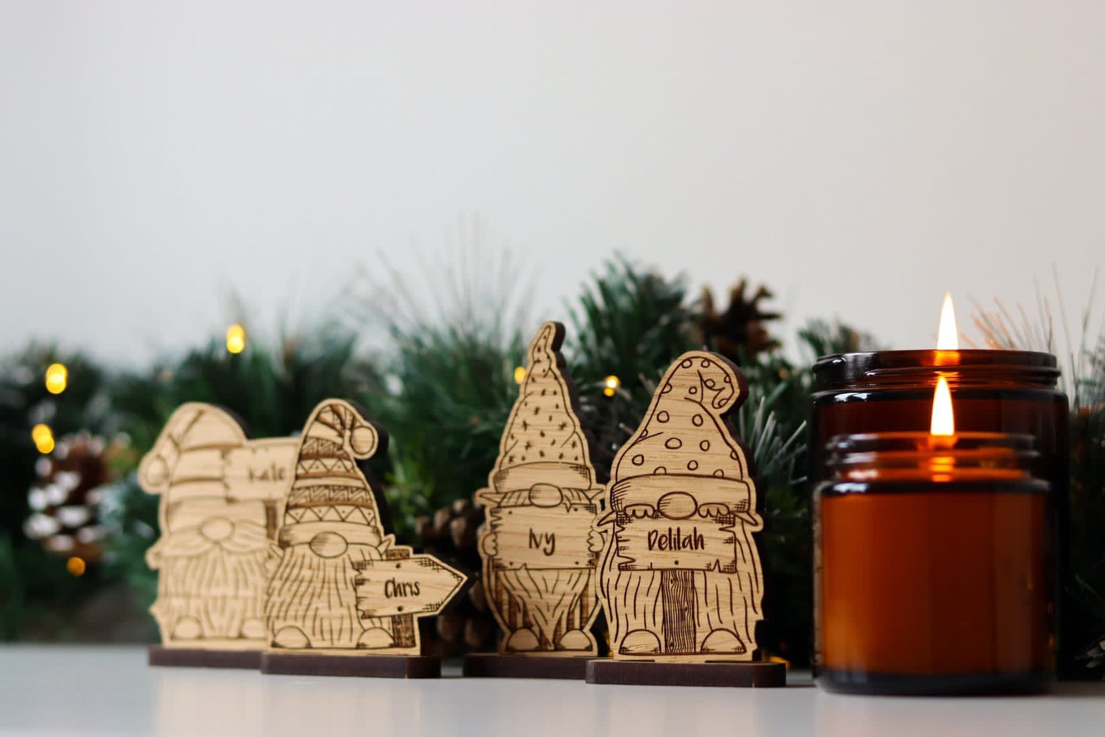 Christmas Personalised Gonk Decorations Place Names - Etsy