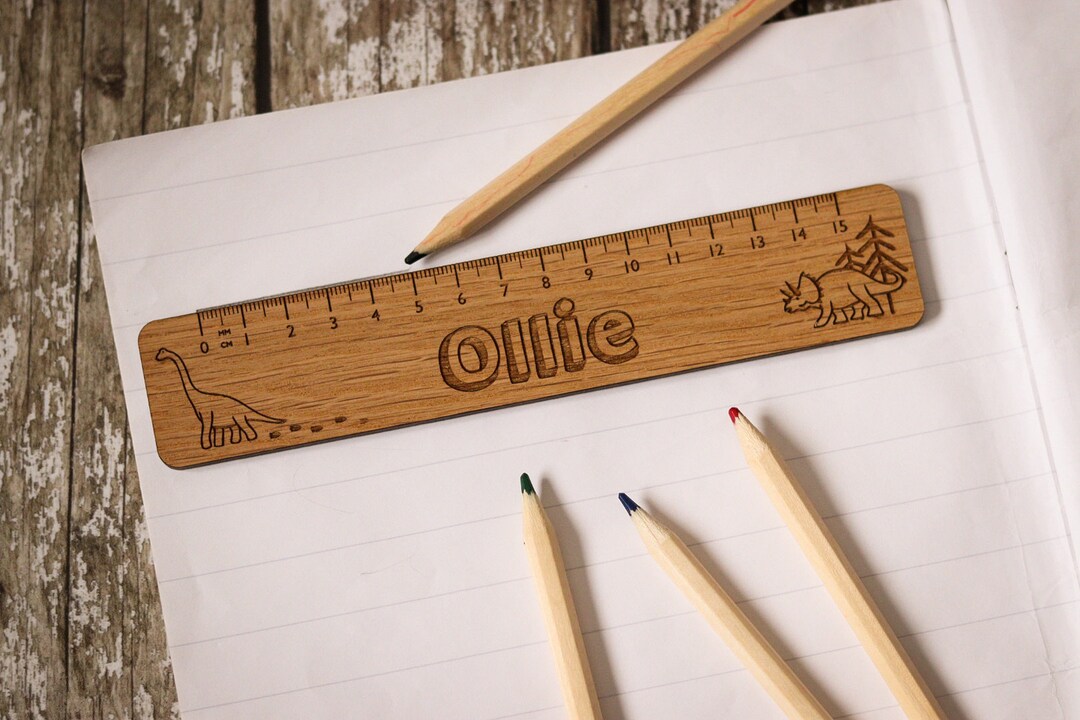 Personalised Wooden Ruler | Back to School |gift for Children ...