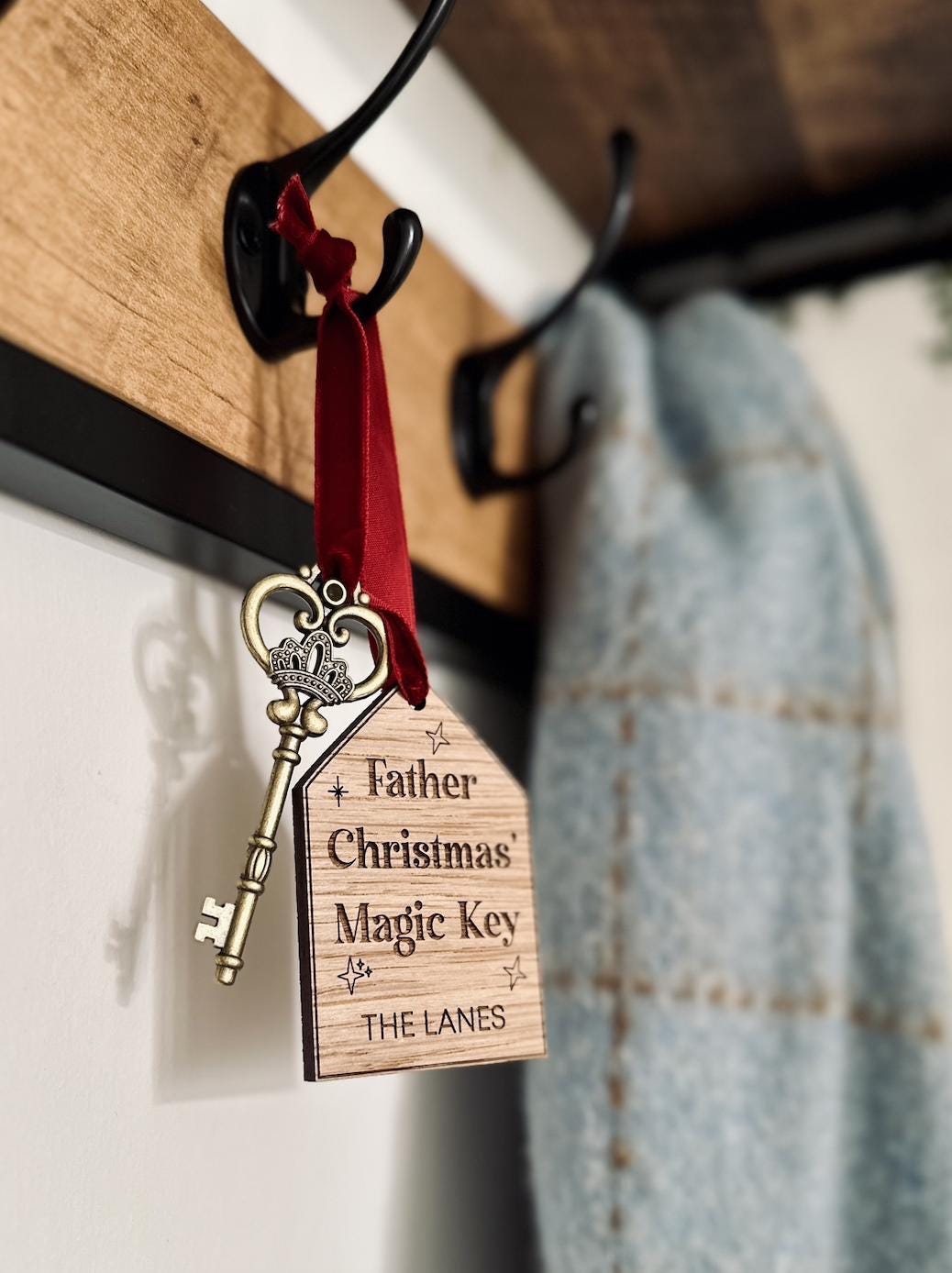 Personalised Santa’s or Father Christmas Magic Key | Wooden Tag With ...