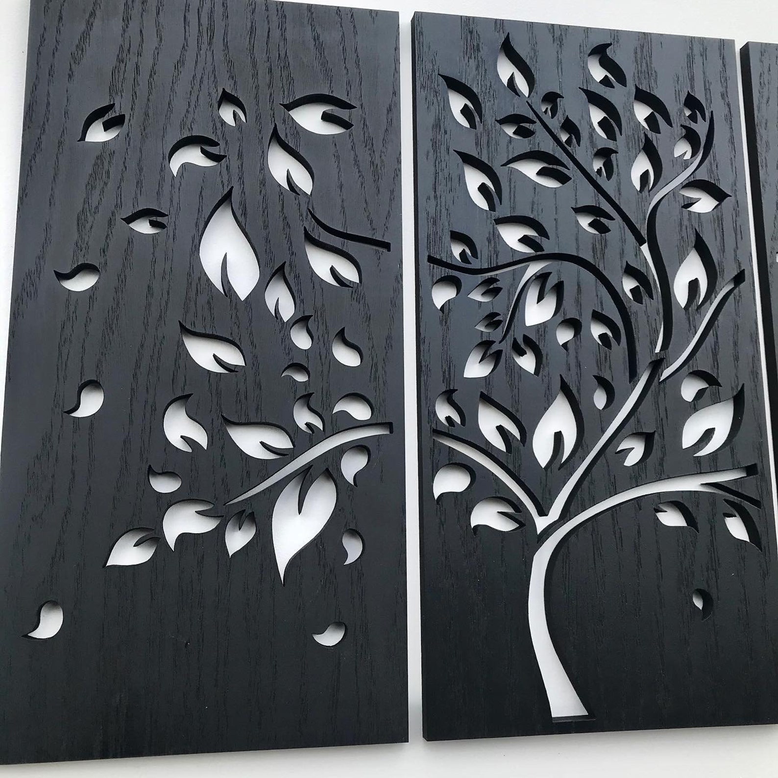 Trio Tree Wall Panel Decor Set | Etsy