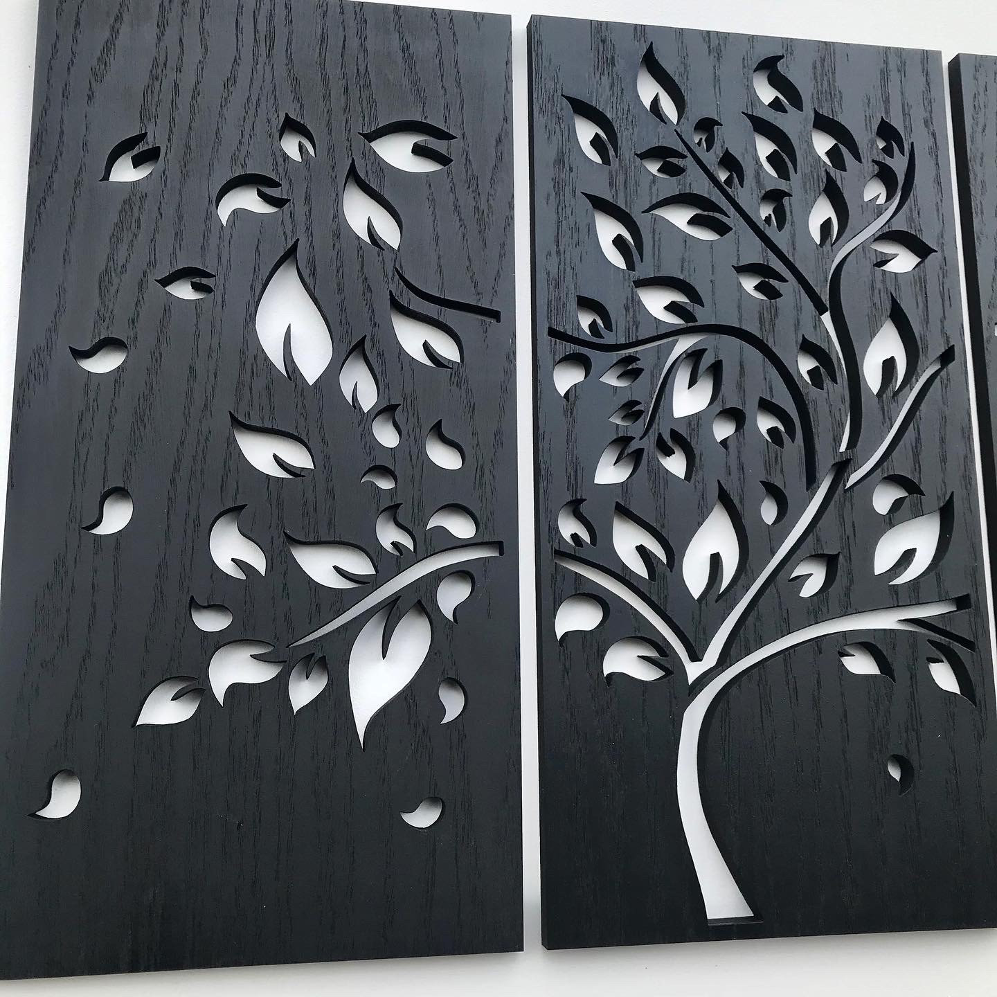 Trio Tree Wall Panel Decor Set | Etsy
