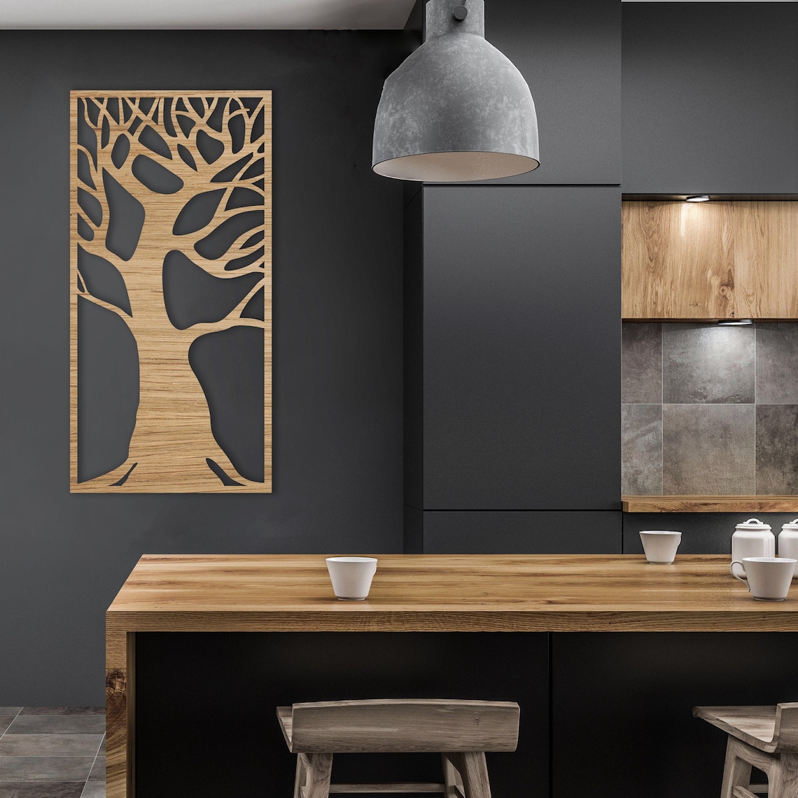 Tree Wall Panel - Wall Decor Art Space Fill - Etsy UK