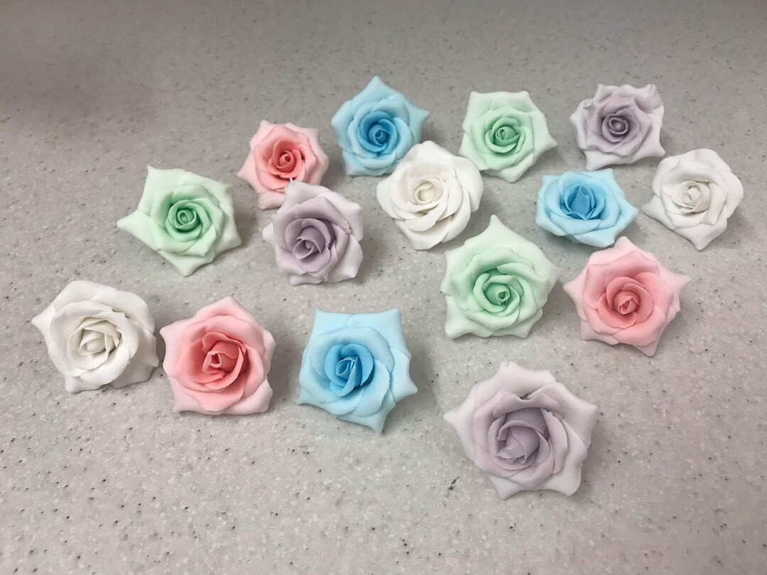 Handmade Edible Cake Topper Roses - Etsy UK