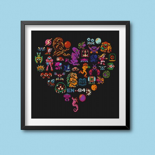 Metroid Cross Stitch Pattern Collection - Etsy