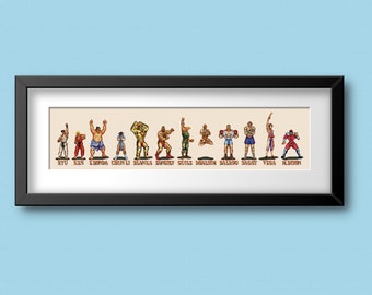Street Fighter Cross Stitch Pattern Pdf Format - Etsy