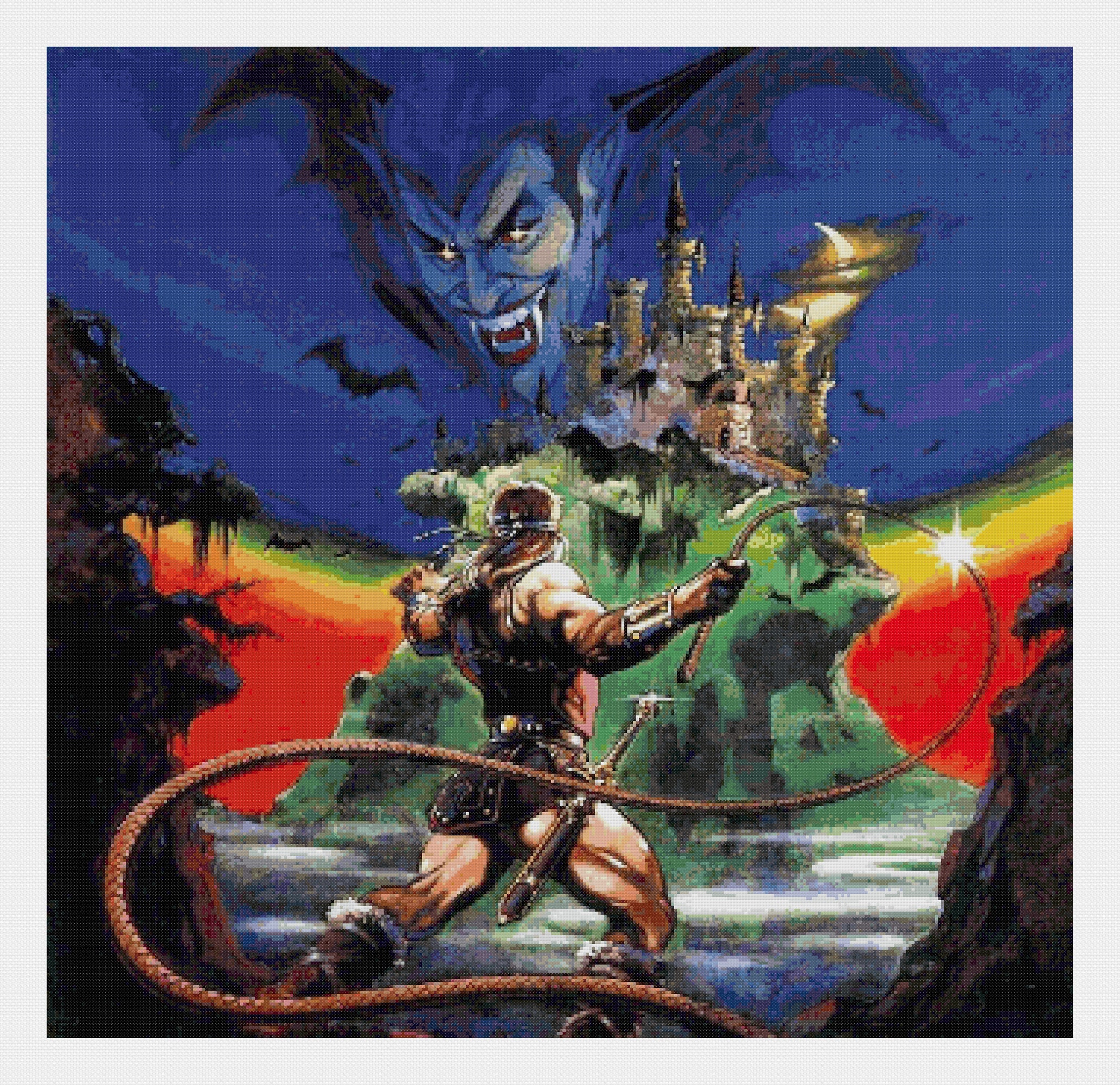 Castlevania Box Art Cross Stitch Pattern | Etsy