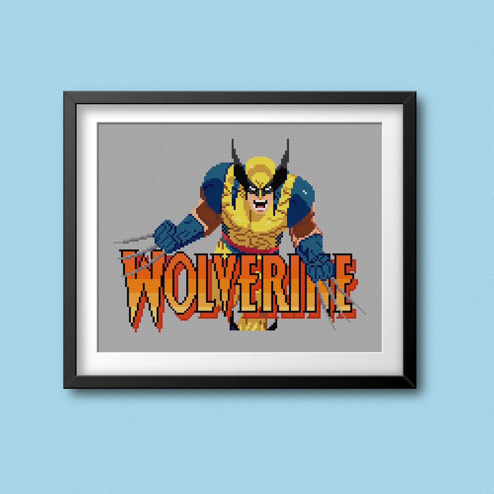 Wolverine Cross Stitch Pattern | Etsy