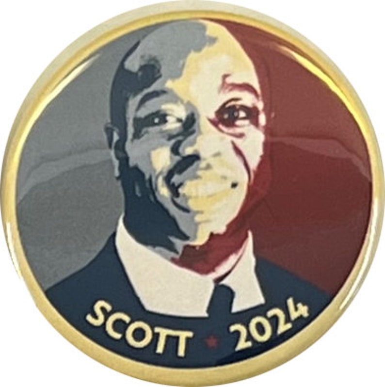 Tim Scott 2024 Buttons - Tim Scott for President Pins - Set of 8 (2.25 ...