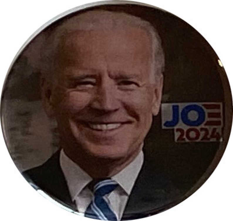 Joe Biden 2024 Buttons Re-elect Joe Biden for President Set of 8 Pins 2 ...