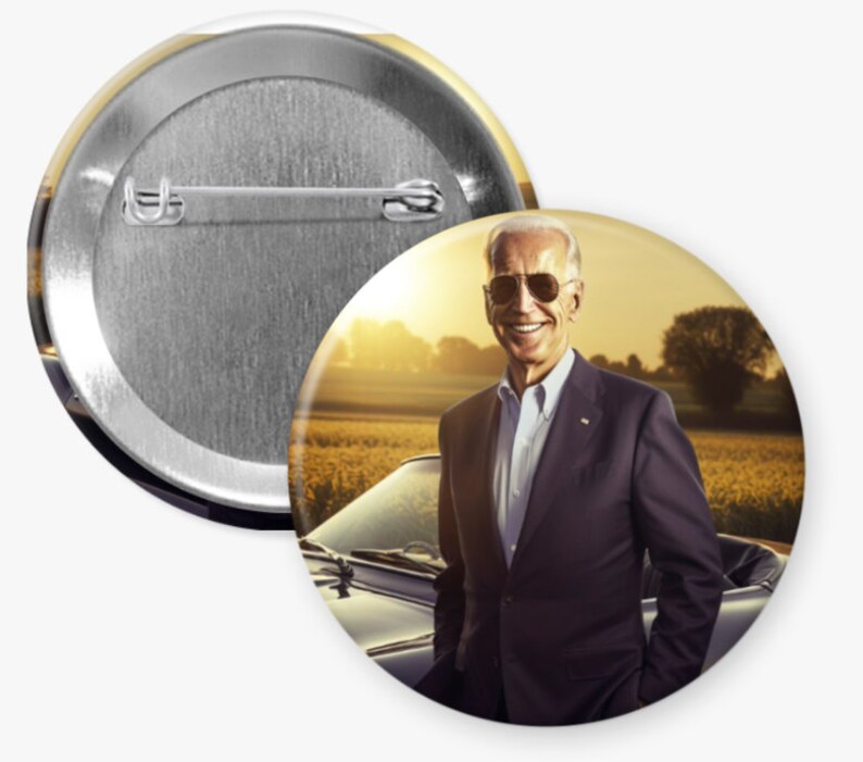 Dark Brandon Buttons - Dark Brandon Pins - Joe Biden 2024 Set of 4 (2. ...