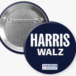 Kamala Harris - Tim Walz 2024 Buttons - Harris Walz 2024 Pins ...
