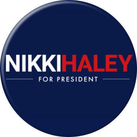 Nikki Haley 2024 Buttons (4-pack) - Nikki Haley for President Pins (2. ...