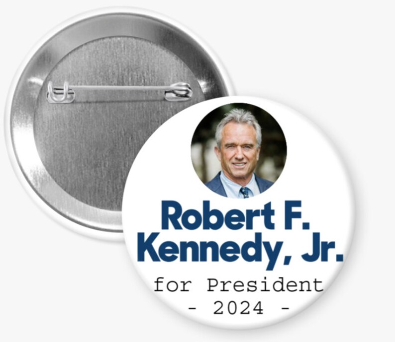 Robert F. Kennedy, Jr. 2024 Buttons Set of 4 RFK Jr. for President Pins ...