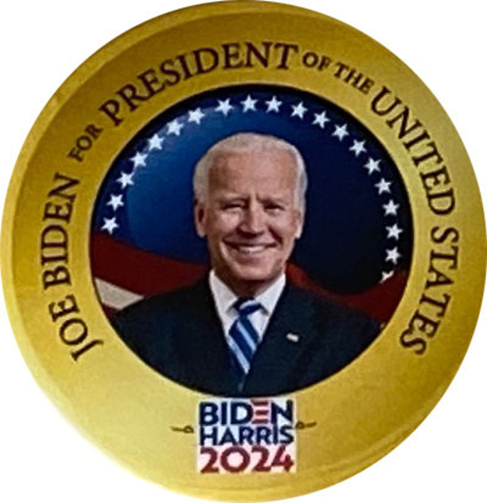 Joe Biden 2024 Buttons Re-elect Joe Biden for President Set of 8 Pins 2 ...