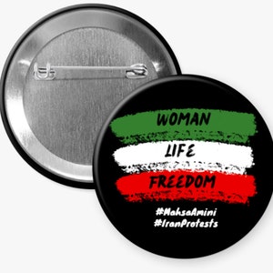 Woman Life Freedom Buttons - Ten (10) Iran Women's Movement Buttons - # ...