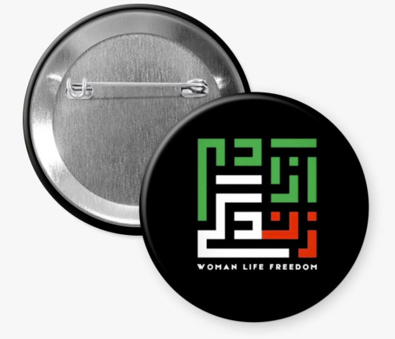 Woman Life Freedom Buttons Ten 10 Iran Women's Movement Buttons ...