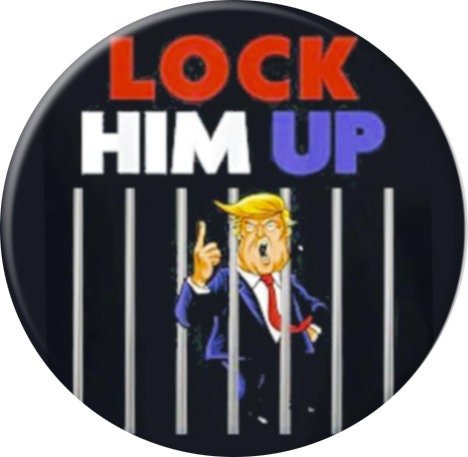 Lock Him up Buttons - Lock up Donald Trump Pins - Package of 4 (2.25 ...