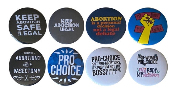 Pro-choice Buttons Abortion Rights Pins Pro Choice | Etsy
