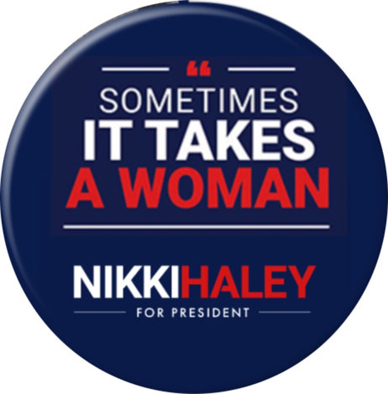 Nikki Haley 2024 Buttons (4-pack) - Nikki Haley for President Pins (2. ...