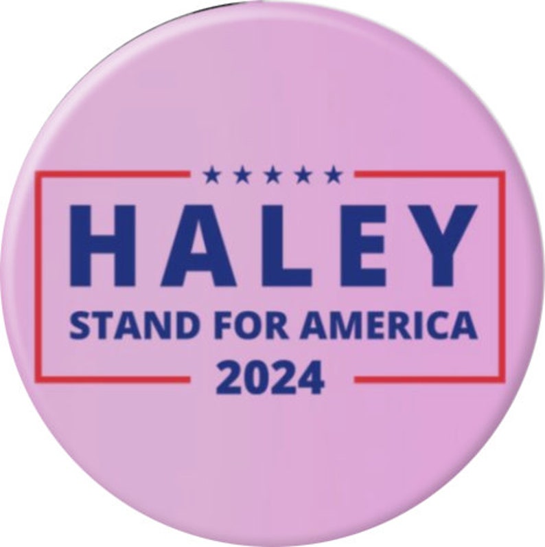 Nikki Haley 2024 Buttons (4-pack) - Nikki Haley for President Pins (2. ...