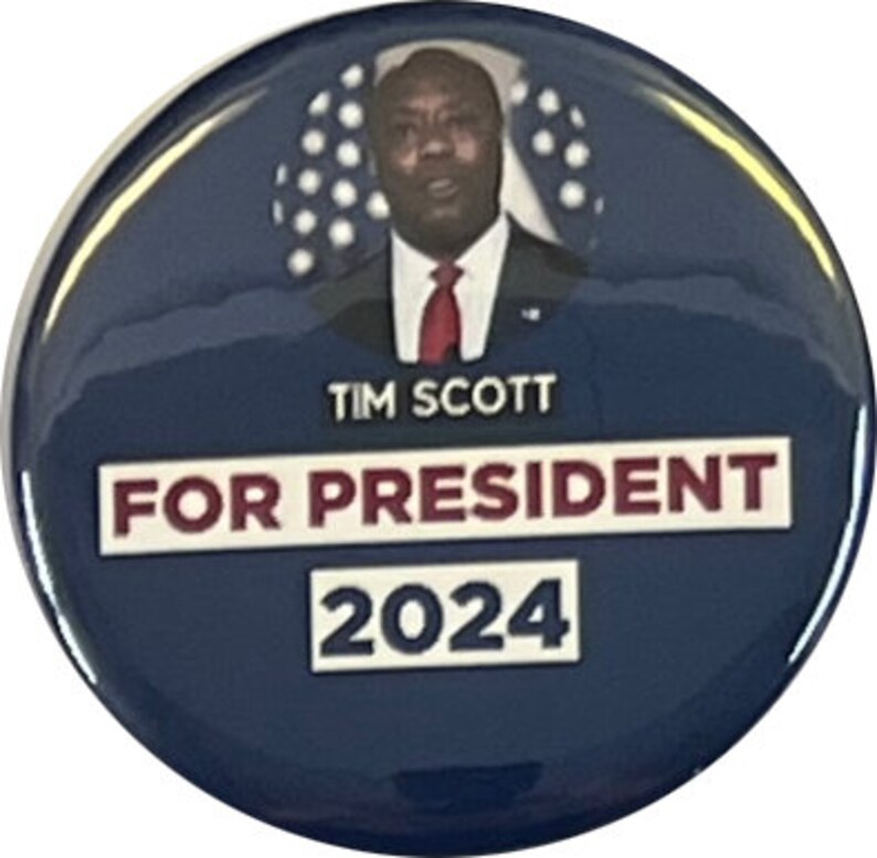Tim Scott 2024 Buttons - Tim Scott for President Pins - Set of 8 (2.25 ...