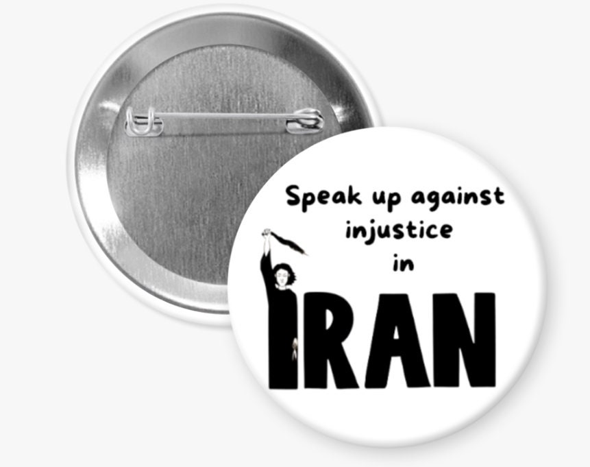 Woman Life Freedom Buttons Ten 10 Iran Women's Movement Buttons ...