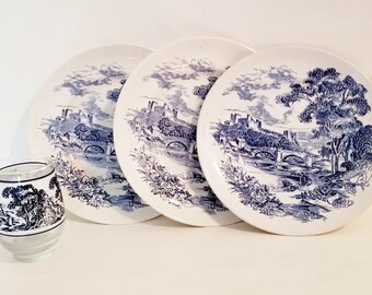 Flow blue china | Etsy